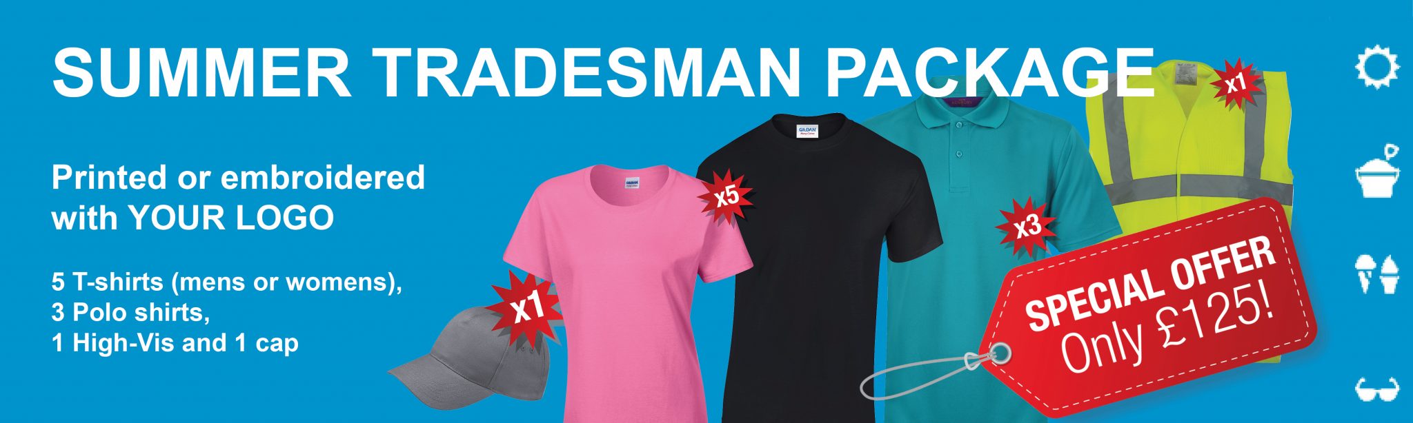 Tradesman summer clothing package only £125 | Sussex Clothing